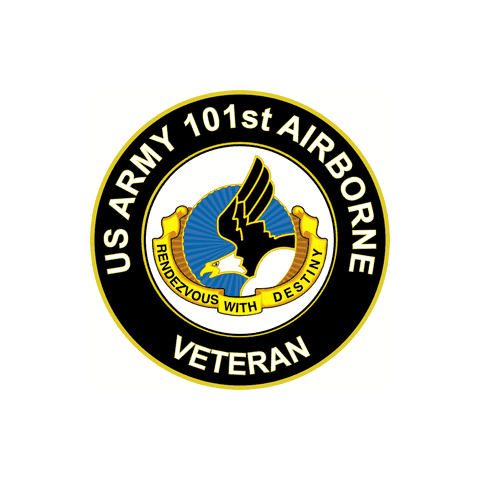 US Army Veteran 101st Airborne Unit Crest Sticker Decal - US Army ...