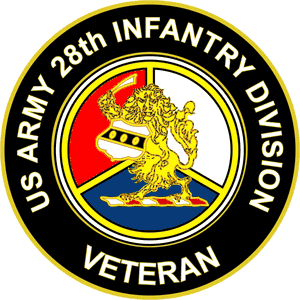 US Army Veteran 28th Infantry Division Unit Crest Sticker - US Army ...