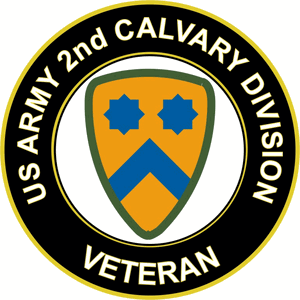 US Army Veteran 2nd Cavalry Division Sticker Decal - US Army Division ...
