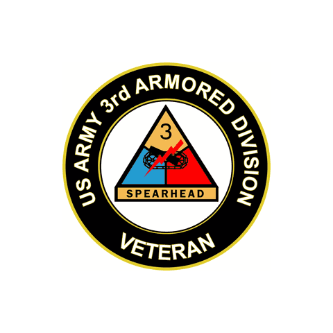 US Army Veteran 3rd Armored Division sticker decal - US Army Division ...