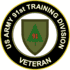 US Army Veteran 91ST TRAINING DIVISION ROUND Sticker Decal - US Army ...