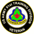 US Army Veteran 91ST TRAINING DIVISION Unit Crest Round Sticker Decal ...