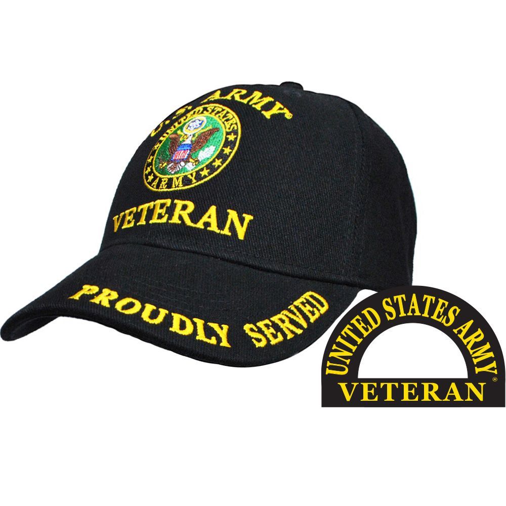US Army Veteran Proudly Served Ball Cap - New Ball Caps - PriorService.com