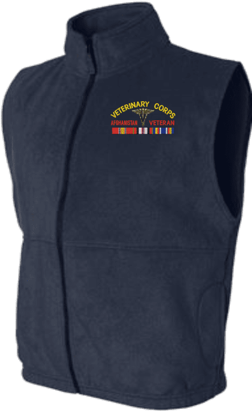 US Army Veterinary Corps Afghanistan Veteran Fleece Vest - US Army ...