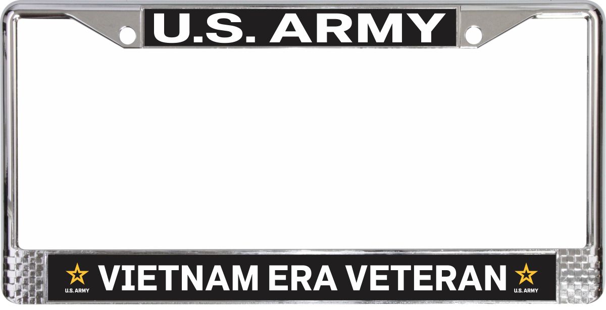 US Army Vietnam Era Veteran License Plate Frame - US Army License Plate ...