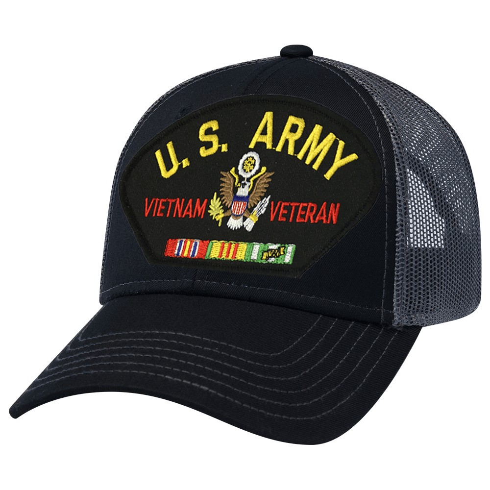 US Army Vietnam Veteran Ball Mesh Cap - New Mesh Caps - PriorService.com