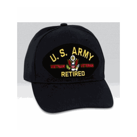 US Army Vietnam Veteran Retired Cap - New Ball Caps - PriorService.com