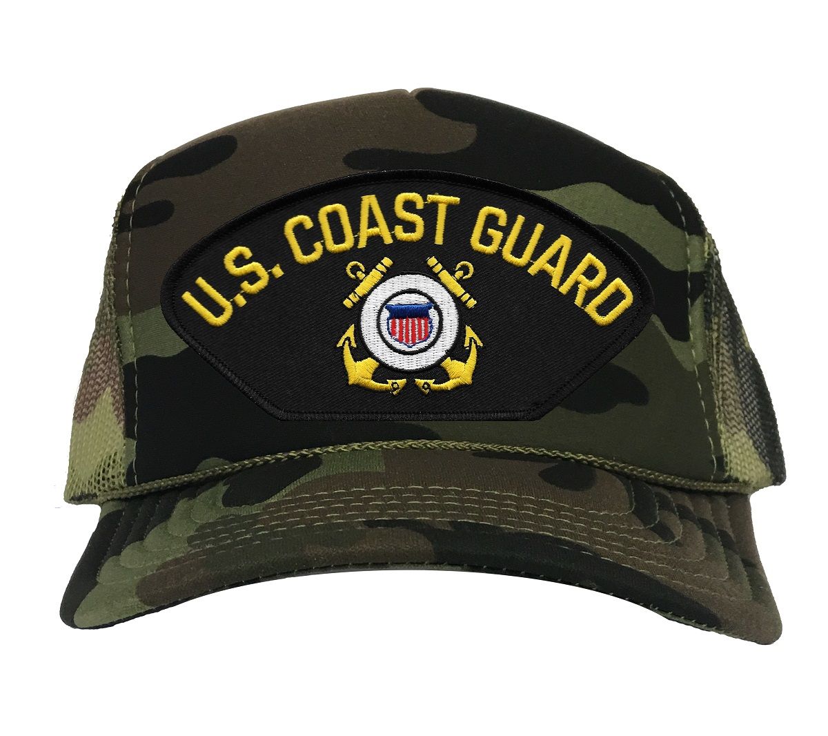 US Coast Guard Camo Mesh Back Cap - New Camo Mesh Caps - PriorService.com