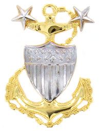 US Coast Guard Collar Device E-9 Rank Pair - Coast Guard Insignia ...