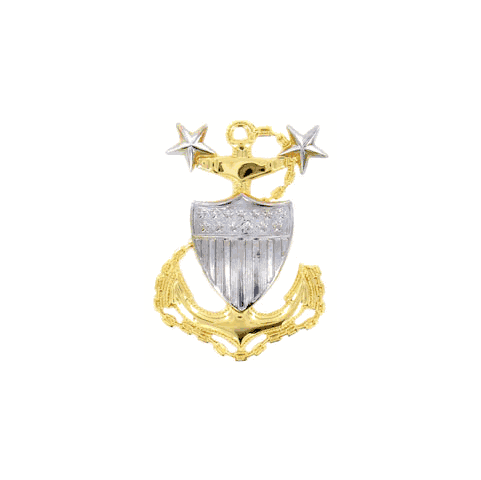 US Coast Guard Collar Device E-9 Rank Pair - Coast Guard Insignia ...