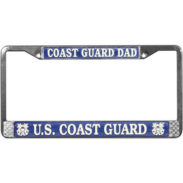 US Coast Guard Dad License Plate Frame - New License Plate Frames ...