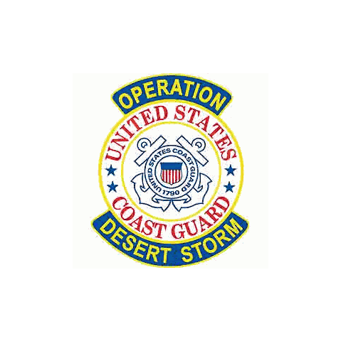 US Coast Guard Desert Storm 3 5/8" Patch - Military Patches ...