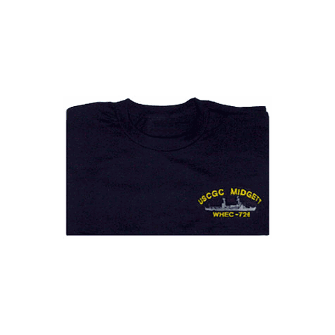 US Coast Guard Ship Custom Embroidered T-Shirt - US Coast Guard Custom ...