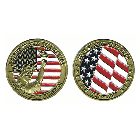 US Flag Challenge Coin - Challenge Coins - PriorService.com