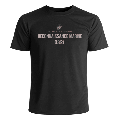 US Marine Corps 0321 Reconnaissance Marine T-Shirt - US Marine Corps ...