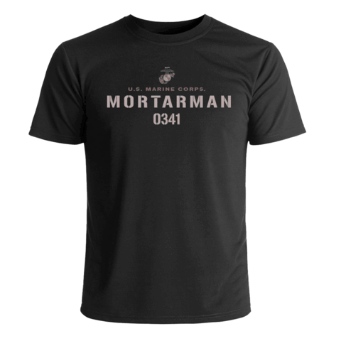US Marine Corps 0341 Mortarman T-Shirt - US Marine Corps MOS T-Shirts ...