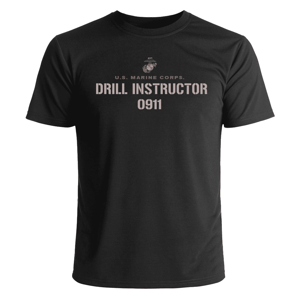 US Marine Corps 0911 Drill Instructor T-Shirt - US Marine Corps MOS T ...