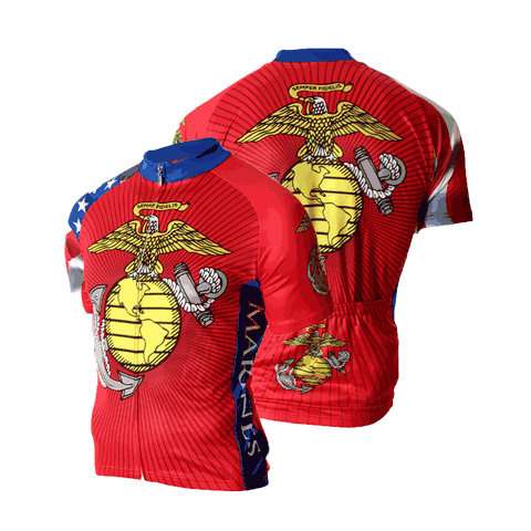 US Marine Corps Cycling Jersey - Military Cycling Gear - PriorService.com