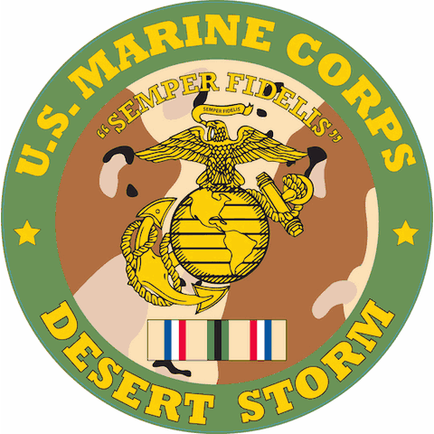 US Marine Corps Desert Storm Decal - US Marine Corps Operation Desert ...