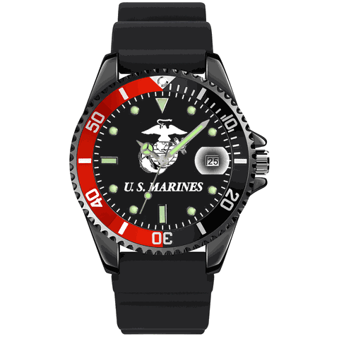 US Marine Corps Etched Dial Watch - NEW ITEMS - PriorService.com
