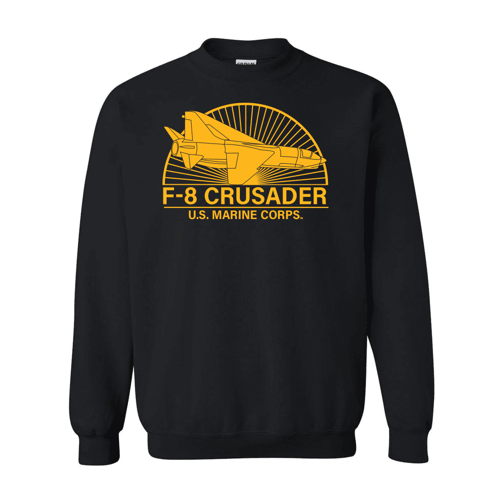 US Marine Corps F-8 Crusader Sweatshirt - US Marine Corps Aircraft ...