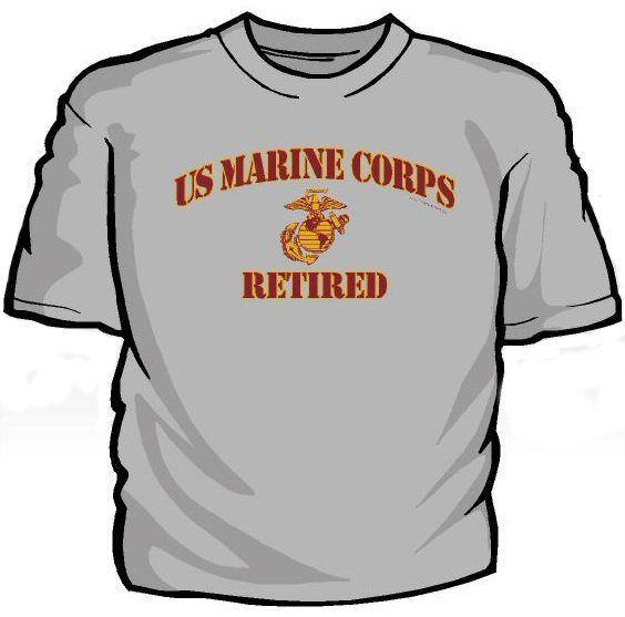 US Marine Corps Retired T-Shirt - Marine T-Shirts on Sale ...