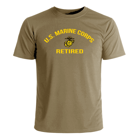 US Marine Corps Retired T-Shirt - Branch Veteran & Retired T-Shirts ...