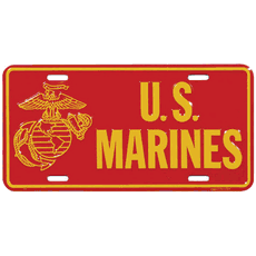 US Marine Corps License Plates , Military Gifts and more at ...