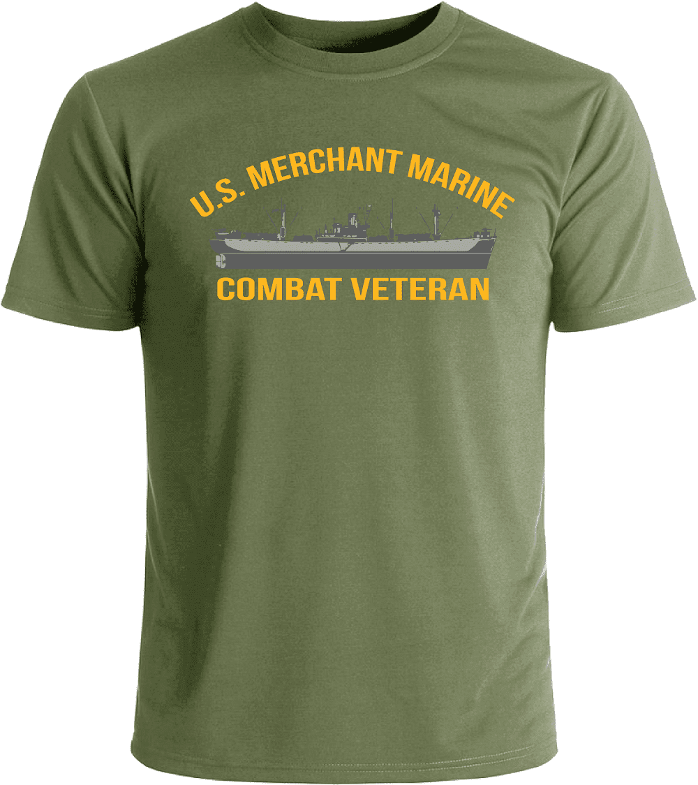 US Merchant Marine Combat Veteran T-Shirt - new veteran t-shirts ...