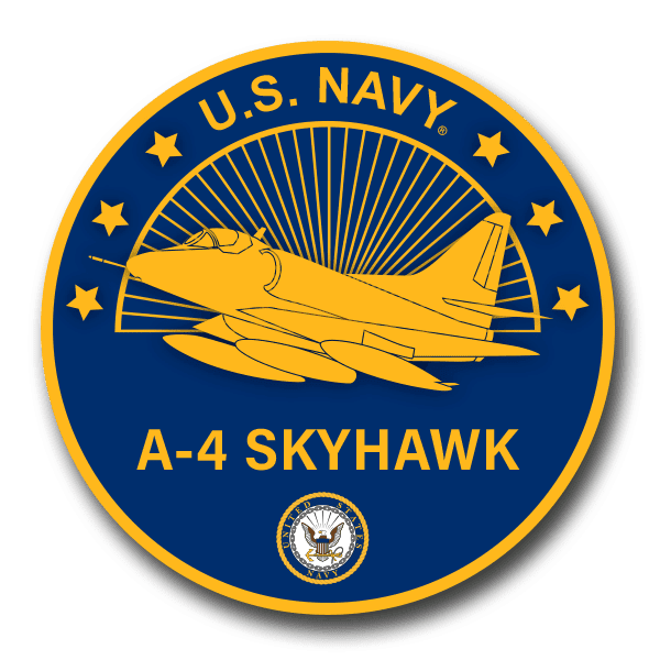 US Navy A-4 Skyhawk Decal - US Navy Aircraft Decals - PriorService.com