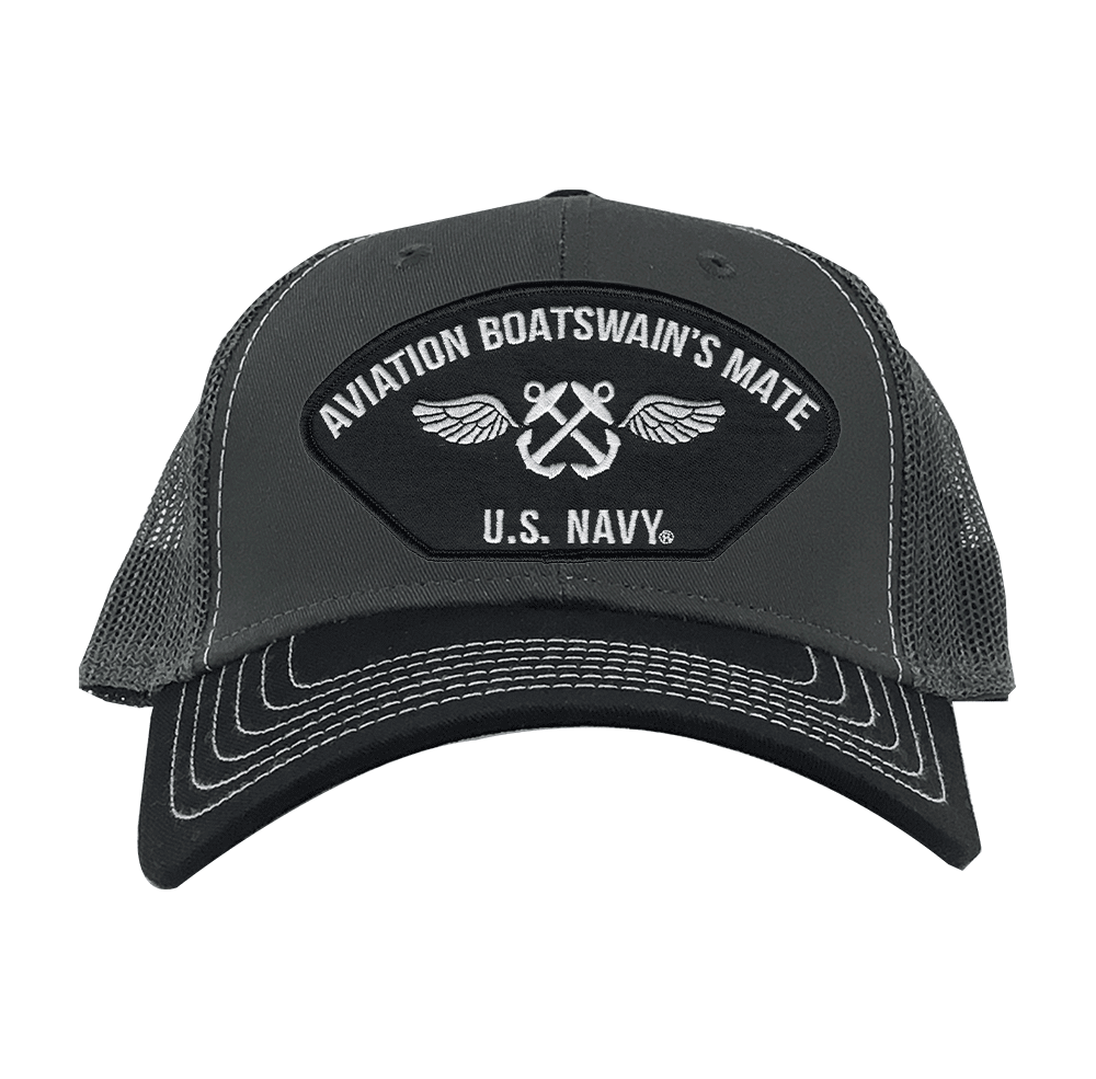 US Navy Aviation Boatswains Mate Gray Mesh Ball Cap - US Navy Ratings ...