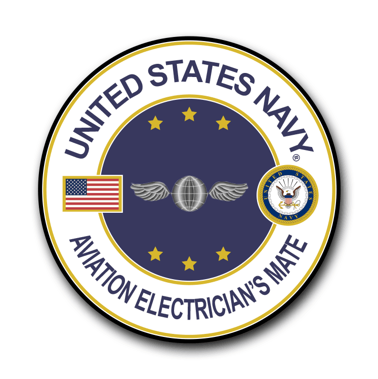 US Navy Aviation Electrician's Mate Decal - US Navy Rating Decals ...