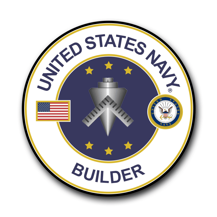 US Navy Builder Decal - US Navy Rating Decals - PriorService.com