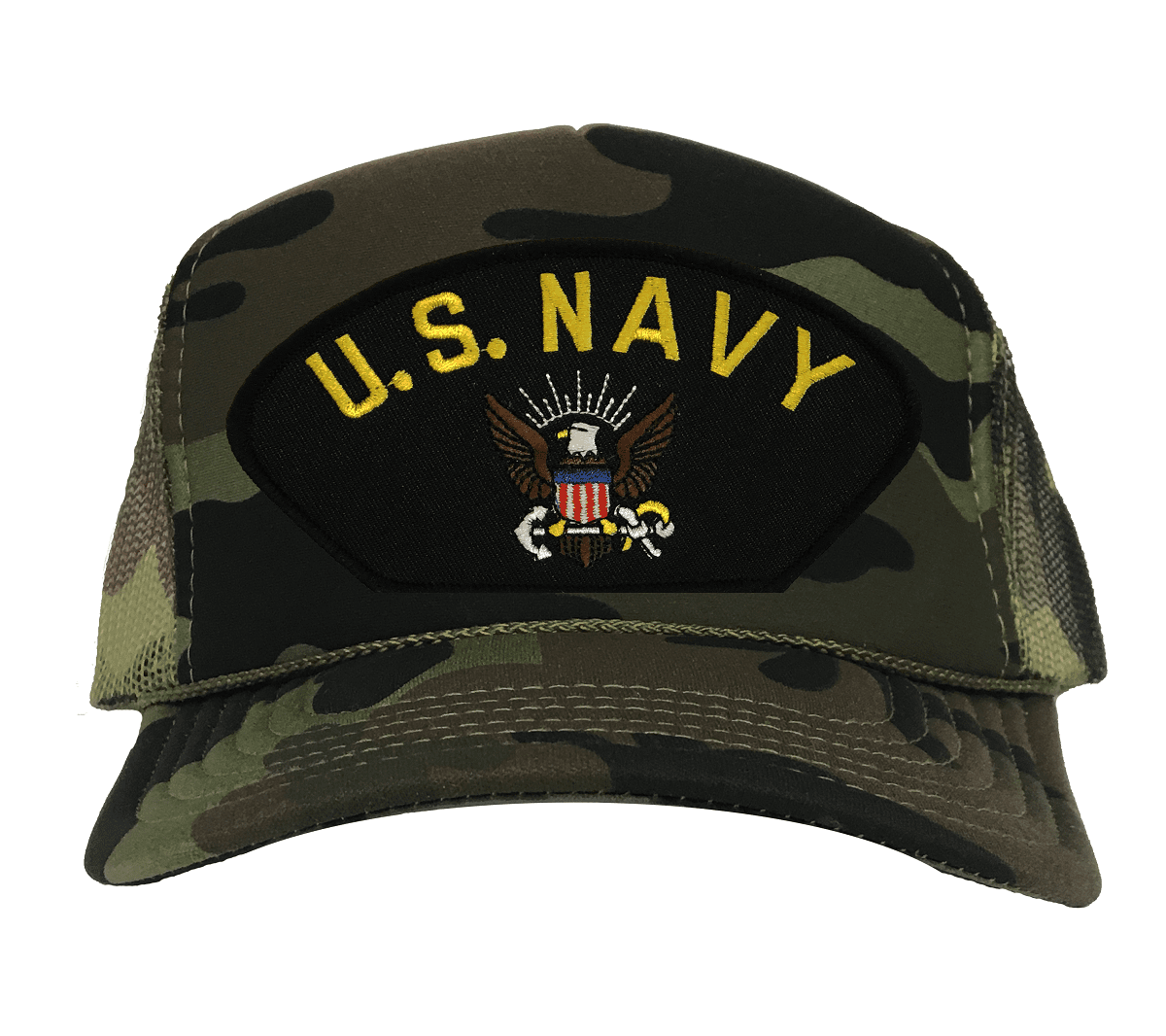 US Navy Camo Mesh Back Cap - New Camo Mesh Caps - PriorService.com