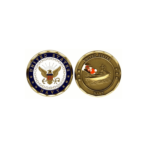 US Navy Challenge Coin - US Navy Challenge Coins - PriorService.com
