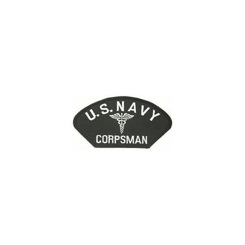 US Navy Corpsman Hat Patch - Navy Patches - PriorService.com