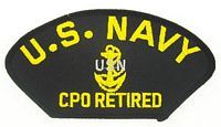 US Navy CPO Retired Hat Patch - Navy Patches - PriorService.com