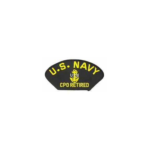 US Navy CPO Retired Hat Patch - Navy Patches - PriorService.com
