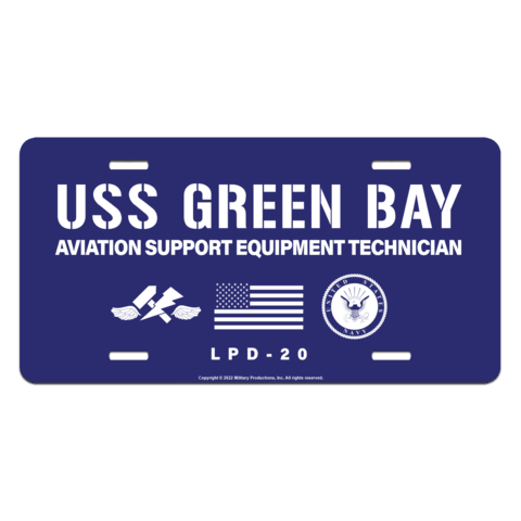 US Navy Custom Aviation Support Equipment Technician License Plate - US ...