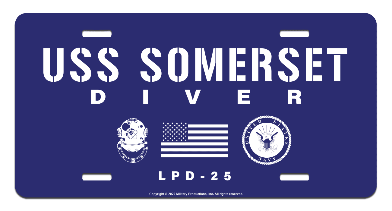 US Navy Custom Diver License Plate - US Navy Custom Ship Rating License ...