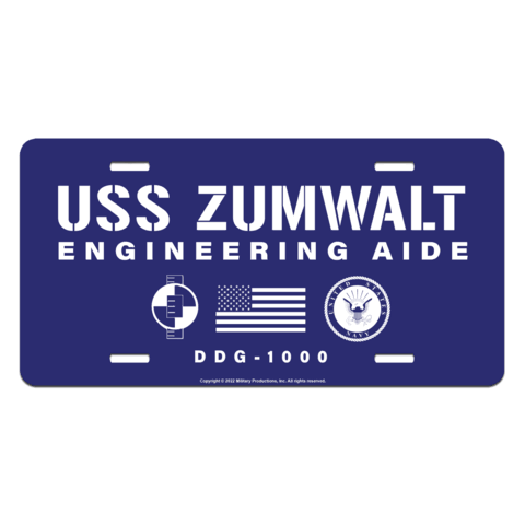 US Navy Custom Engineering Aide License Plate - US Navy Custom Ship ...