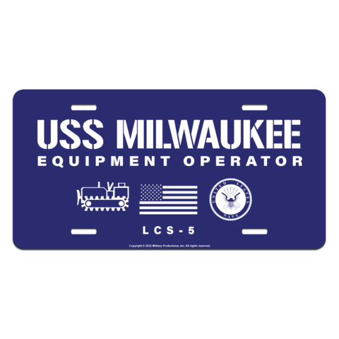 US Navy Custom Equipment Operator License Plate - US Navy Custom Ship ...