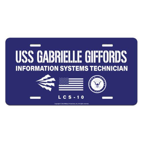 US Navy Custom Information Systems Technician License Plate - US Navy ...