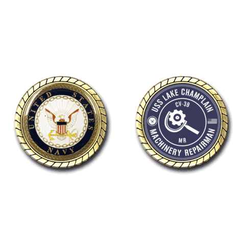 US Navy Custom Ship Machinery Repairman Challenge Coin - US Navy Custom ...
