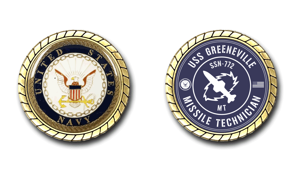 US Navy Custom Ship Missile Technician Challenge Coin - US Navy Custom ...