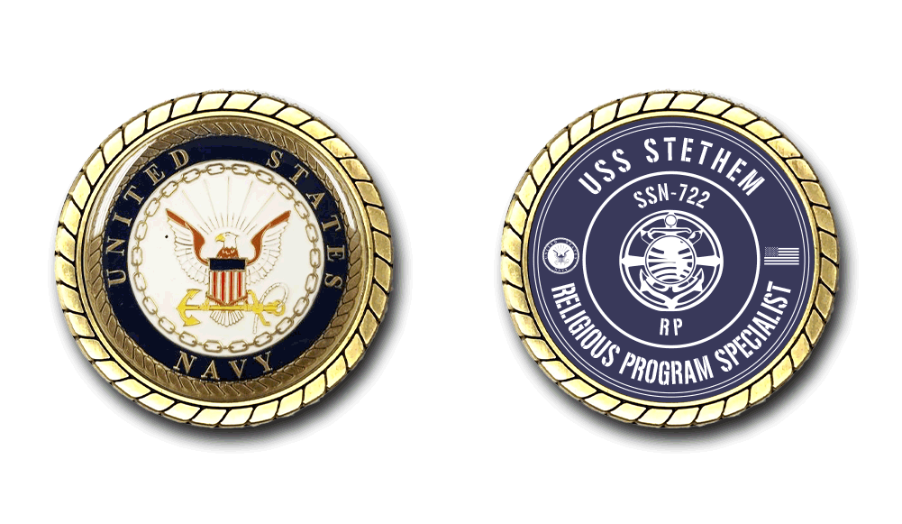US Navy Custom Ship Religious Program Specialist Challenge Coin - US ...