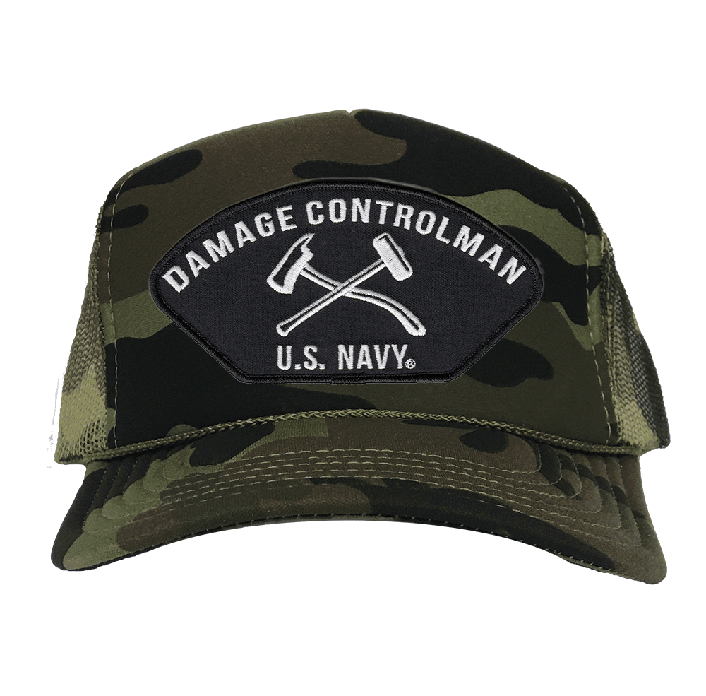 US Navy Damage Controlman Camo Mesh Ball Cap - US Navy Ratings Camo ...