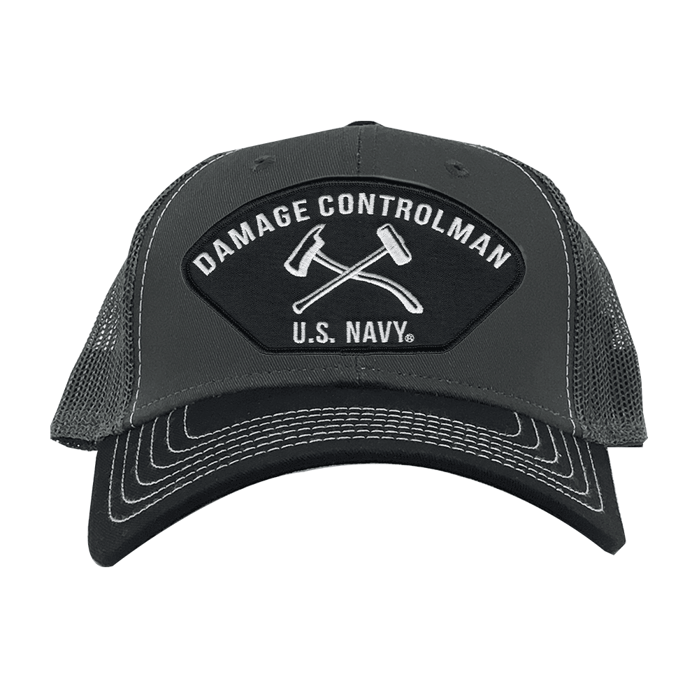 US Navy Damage Controlman Gray Mesh Ball Cap - US Navy Ratings Gray ...