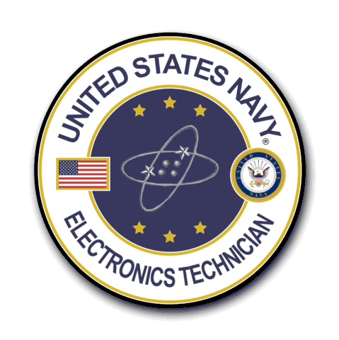 US Navy Electronics Technician Decal - US Navy Rating Decals ...