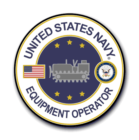 US Navy Equipment Operator Decal - US Navy Rating Decals - PriorService.com